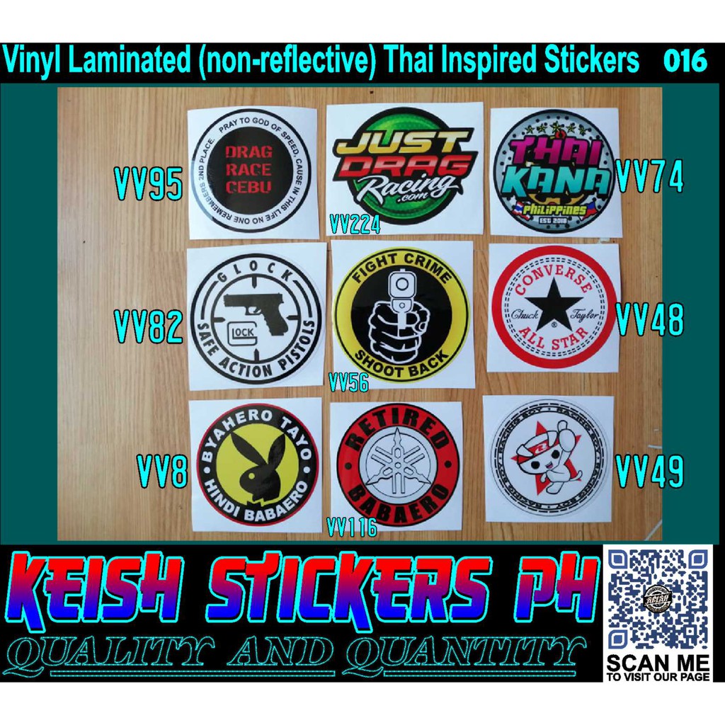 Vinyl Laminated Stickers 016 | Shopee Philippines