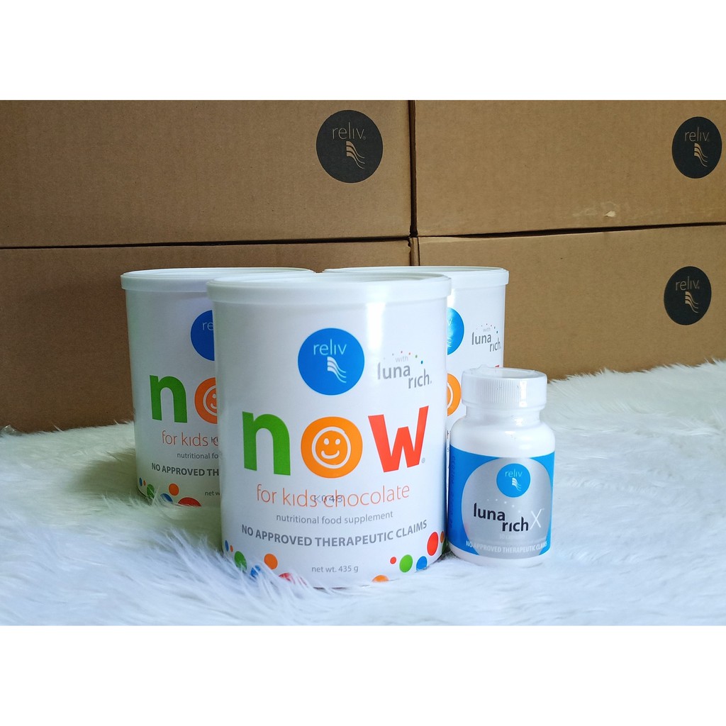 Reliv Now for kids + Lunarich X 30’s 100% Original | Shopee Philippines