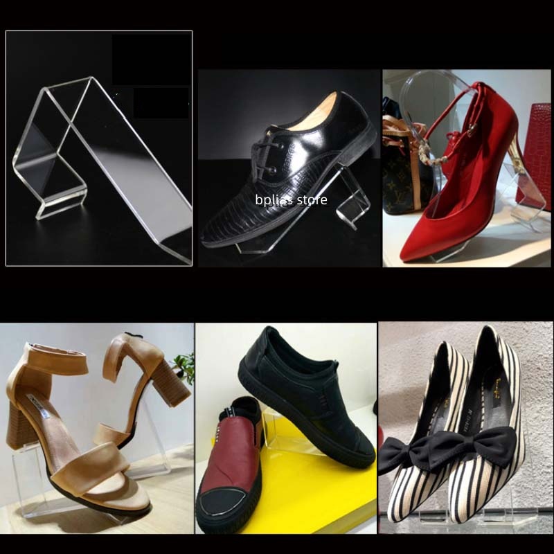 Acrylic Shoes Transparent Display Stand Photo Studio Props Bag Jewelry ...