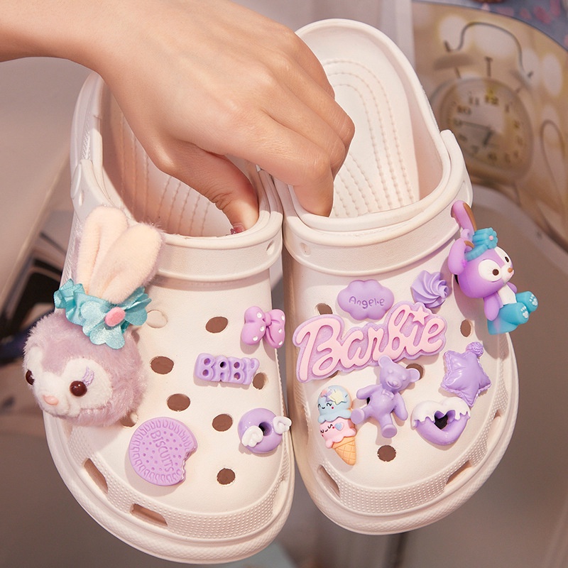cross jibbitz Button diy Accessories Cartoon Stellalou Purple Shoe ...