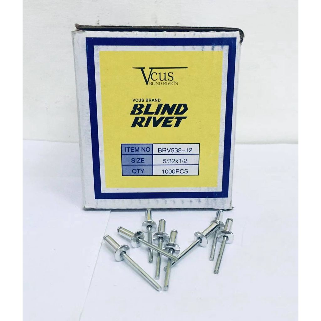 ALUMINUM BLIND RIVETS 1/8" X 3/4" ( PRICE PER 1 BOX ) | Shopee Philippines