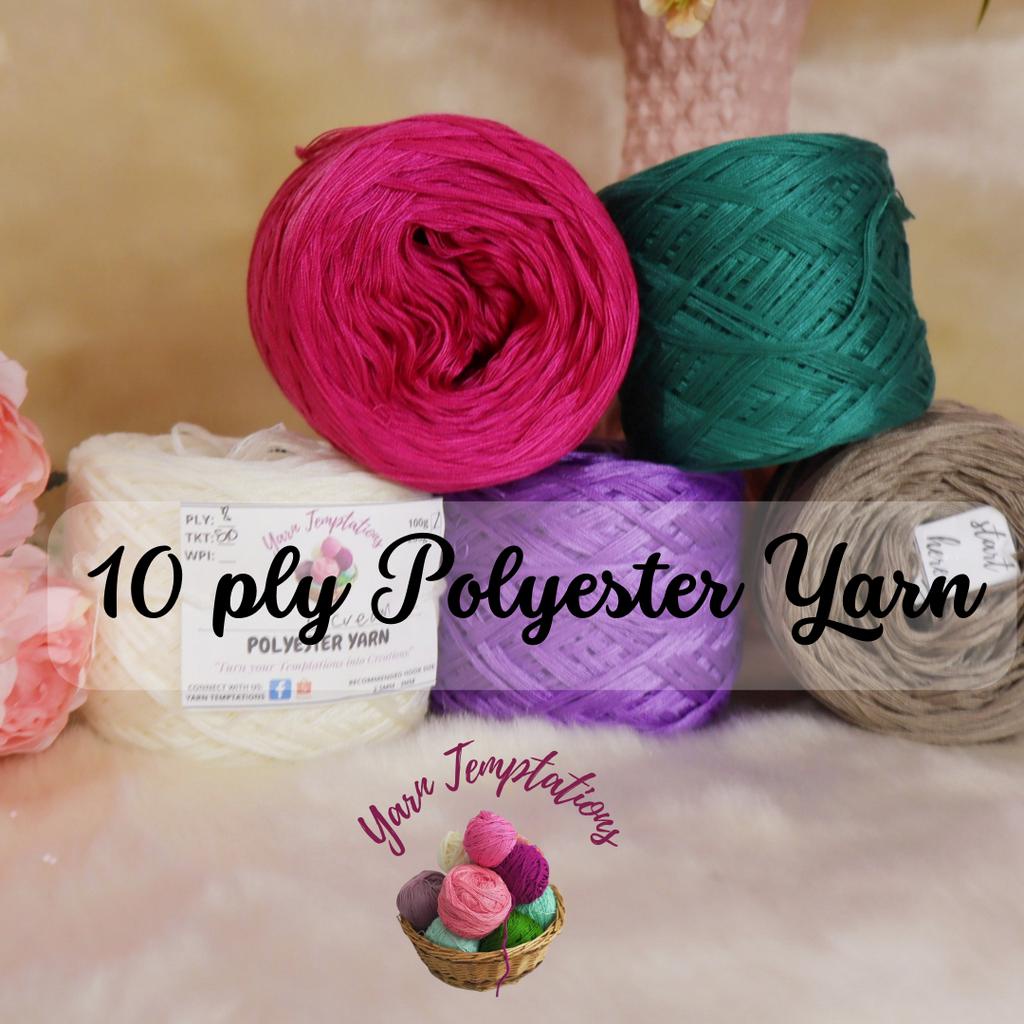 10 ply Soft Polyester Yarn 100g tkt50 Crochet Yarn/ Yarn Temptations ...