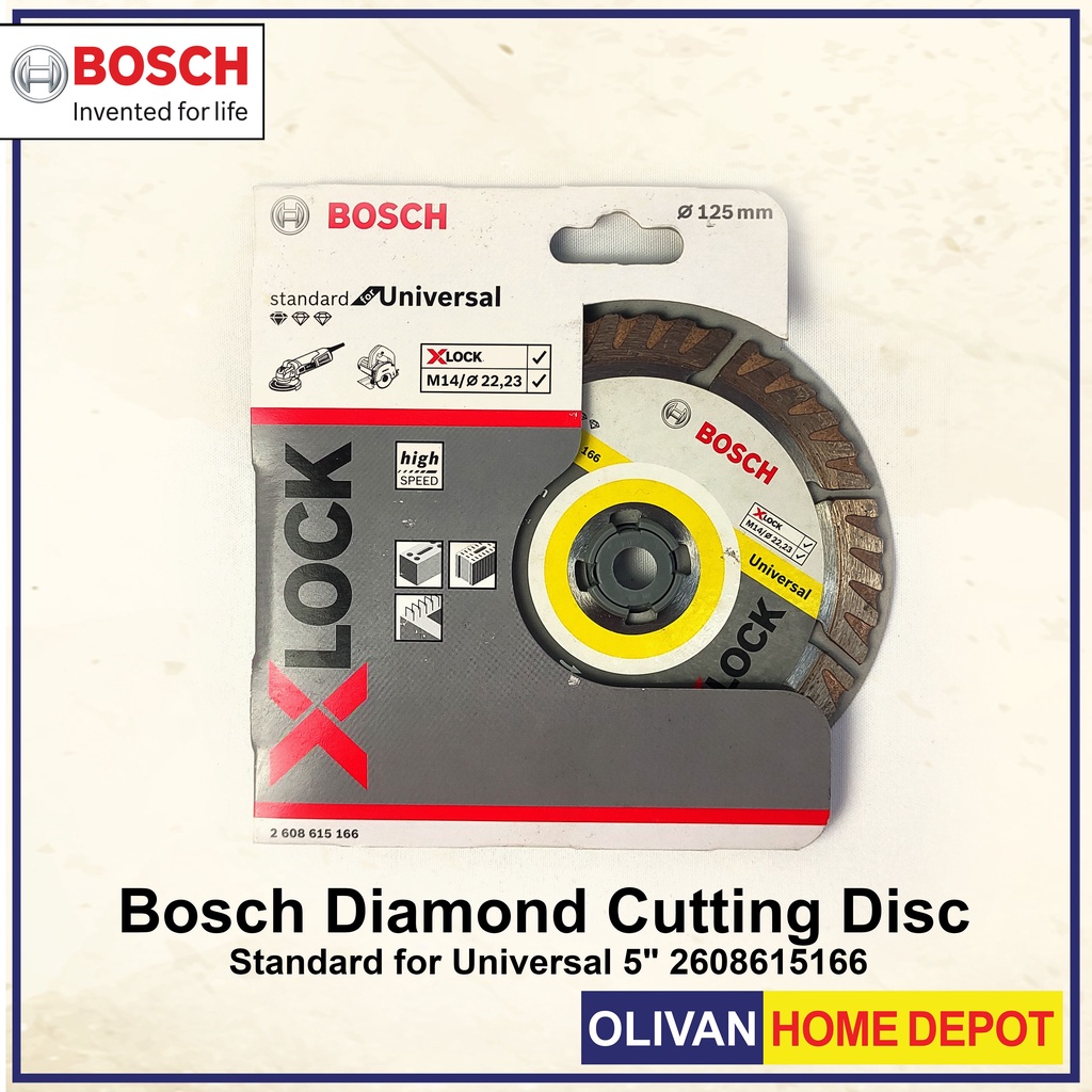 BOSCH Accessories Universal Cutting Disc 5 inch for Tile/Concrete ...