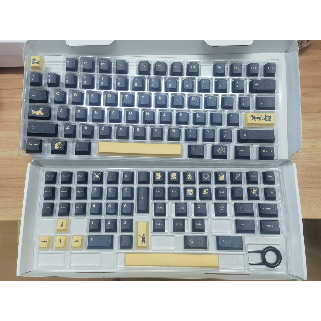 GMK Rome Keycaps, 134 Keys PBT Keycaps Cherry Profile DYE-SUB ...