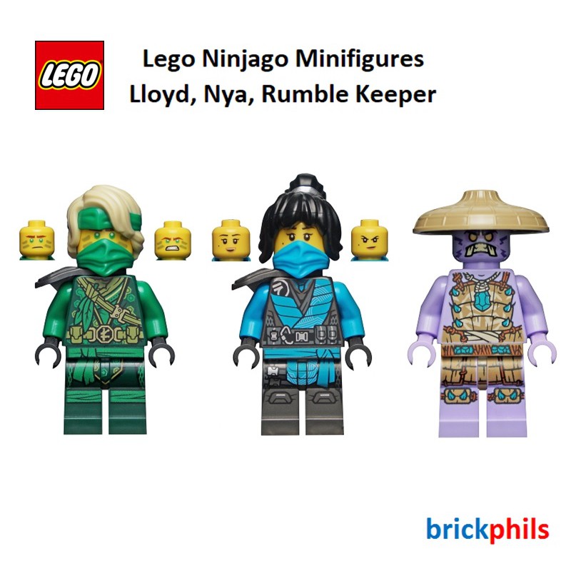 Lego Ninjago Minifigures - Lloyd, Nya, Rumble Keeper | Shopee Philippines