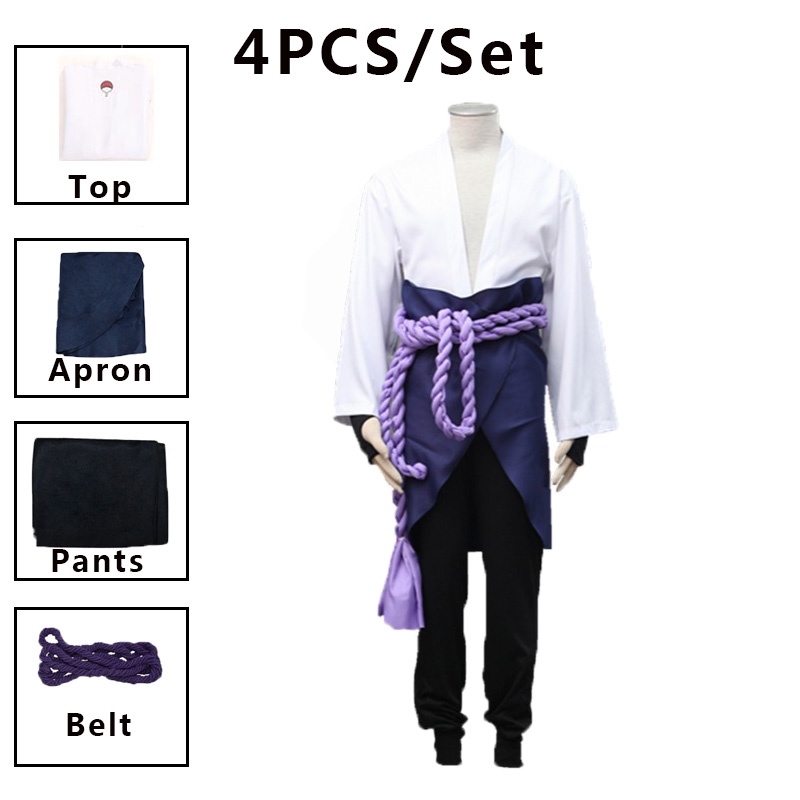 Anime Naruto Cosplay Sasuke Suit Costume Halloween Cosplay Shoes Comic ...