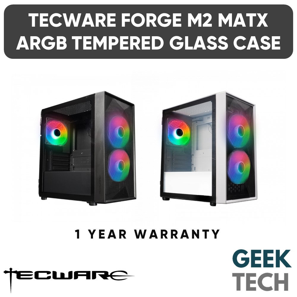 TECWARE Forge M2 ARGB Tempered Glass mATX Case | Shopee Philippines