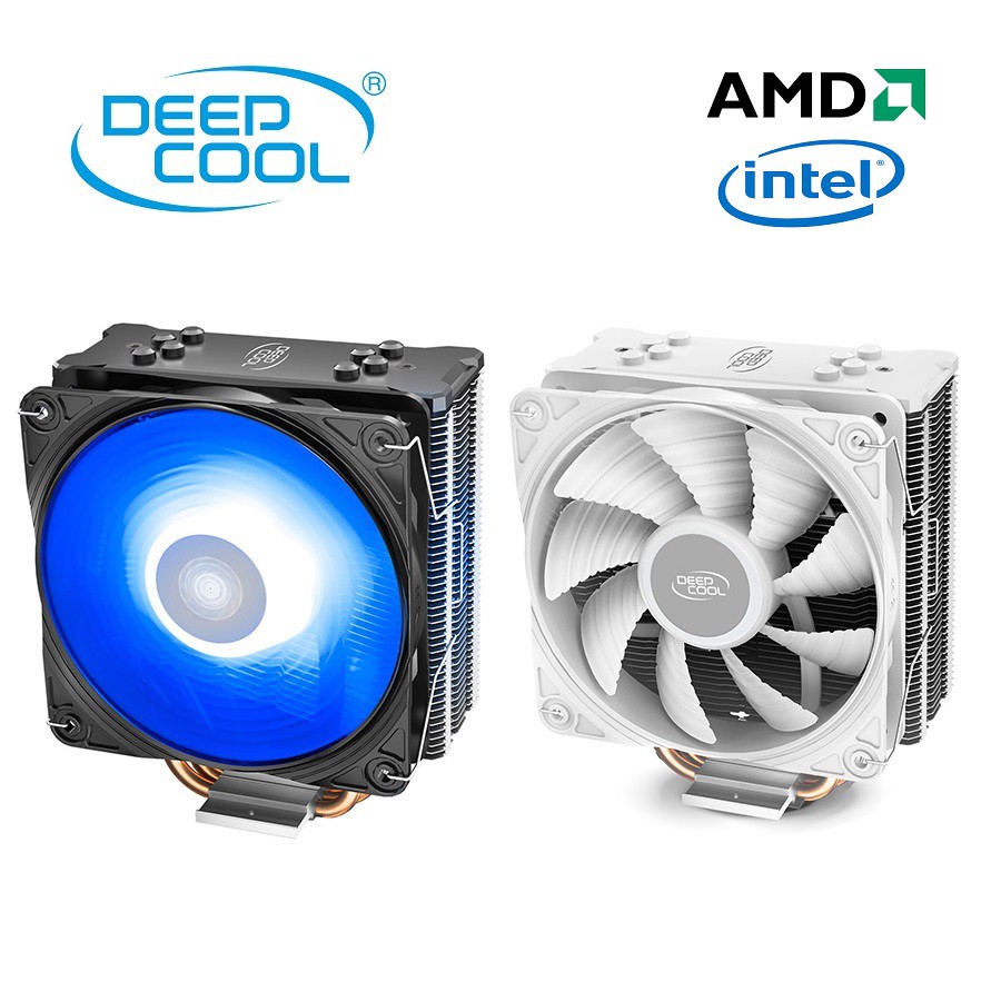 Deepcool GAMMAXX GTE 400 v2 RGB White Blue Red CPU Air Cooler Heatsink ...
