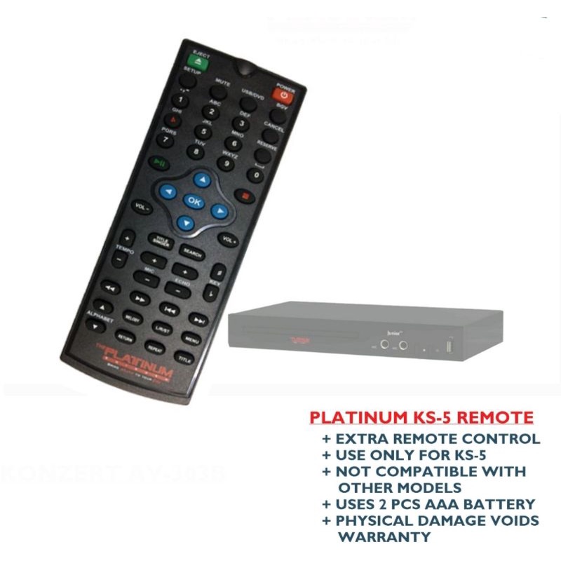 PLATINUM JUNIOR LITE HANDHELD REMOTE CONTROL | Shopee Philippines