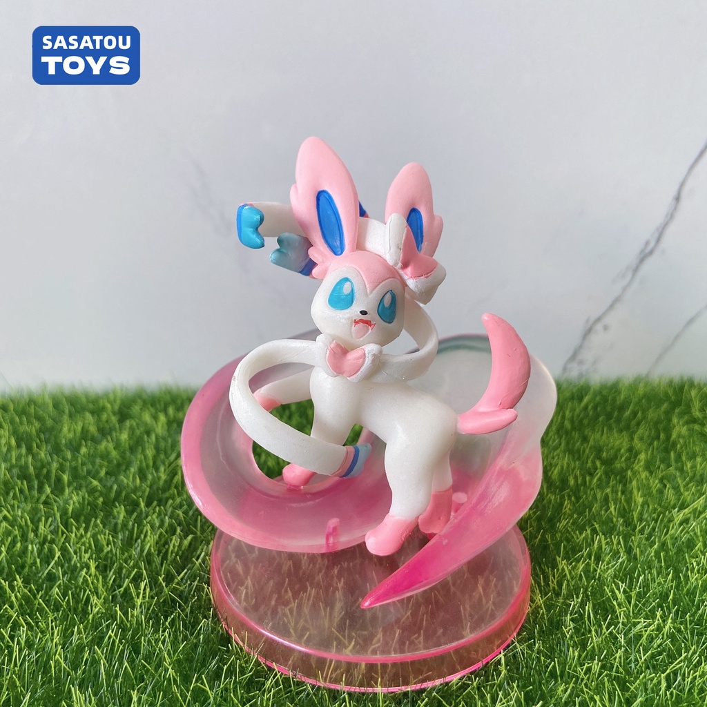 Pokemon figures Eevee Vaporeon Jolteon Flareon Sylveon Espeon Umbreon Glaceon Leafeon moncolle ...