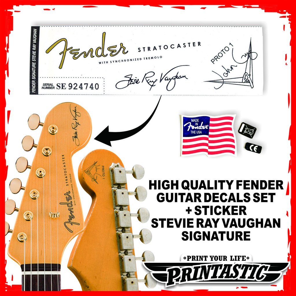 Stratocaster Jazz Bass Guitar Waterslide Decal | Shopee Philippines