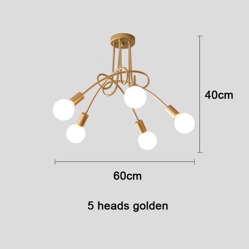 【Ready Stock】Nordic Chandelier Ceiling Light Chandelier Terrace Pendant ...