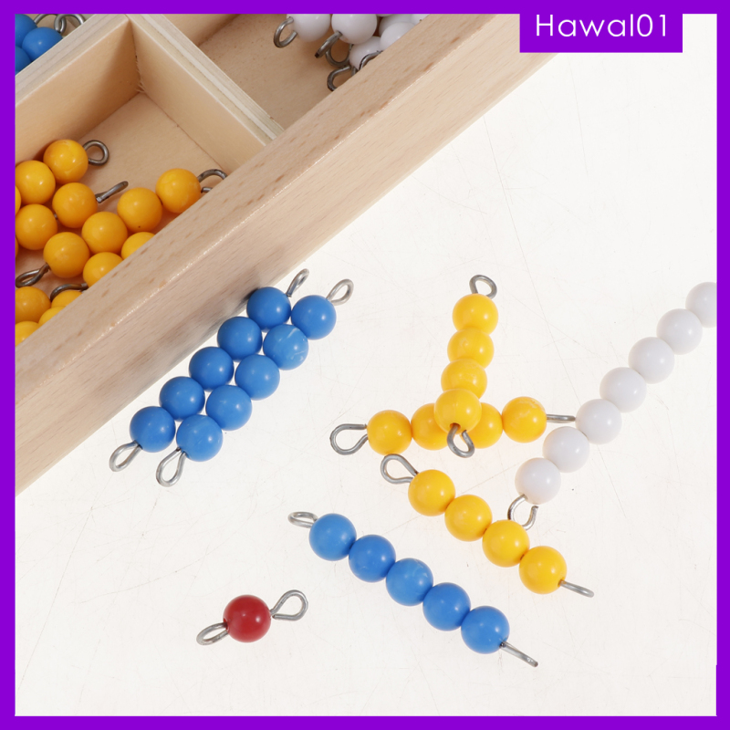 Montessori Math Materials Bead Bars with Box for Kids Children Early ...