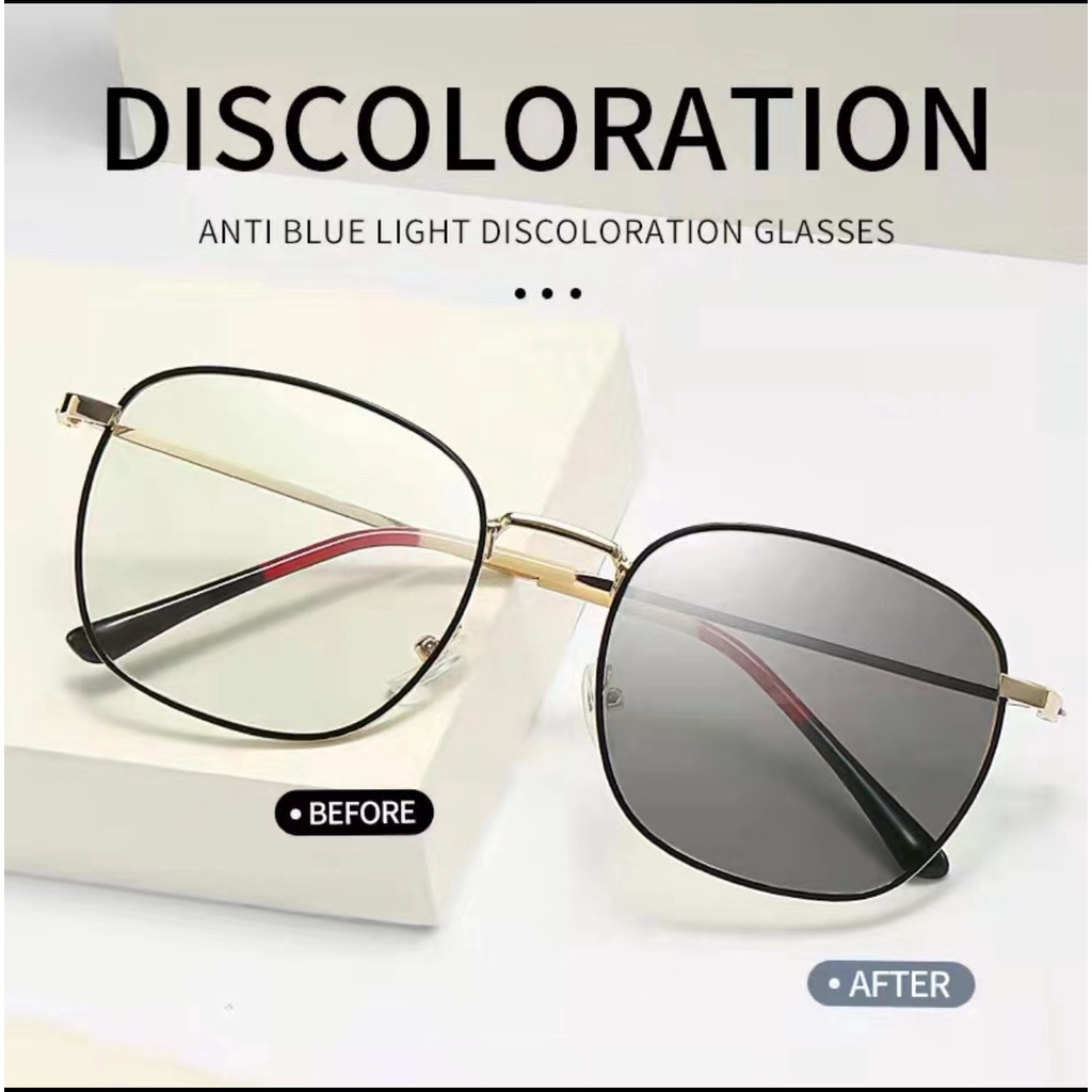 2 in 1 computer glasses HD anti blue ray /photochromic lenses glasses ...