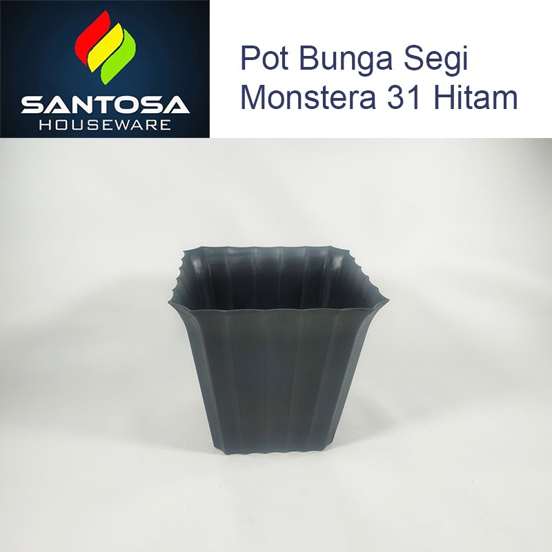 Monstera 31 Black Faceted Flower Pot (set of 4 pcs) | Shopee Philippines