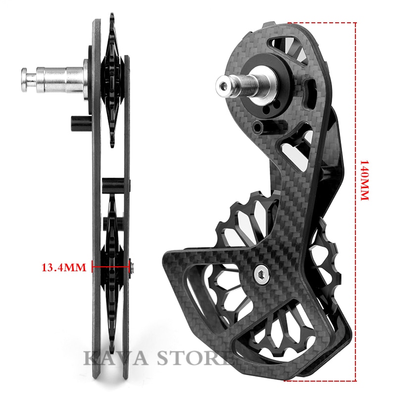 WUZEI Road Bike Rear Derailleur for Shimano R5800 R6800 R7000 R8000 R9000 Carbon Fiber 17T ...