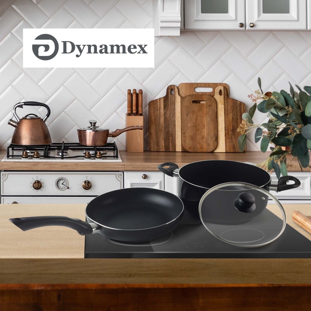 Dynamex Harmony Non-Stick Coated Aluminum 3pc Induction Cookware Set ...