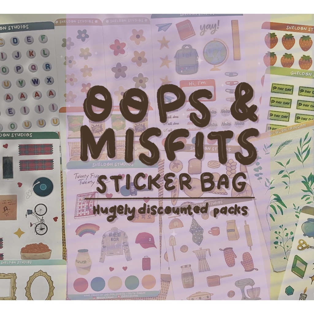 Oopsie and Misfit Sticker Pack | Highly Discounted Pack | Shopee ...