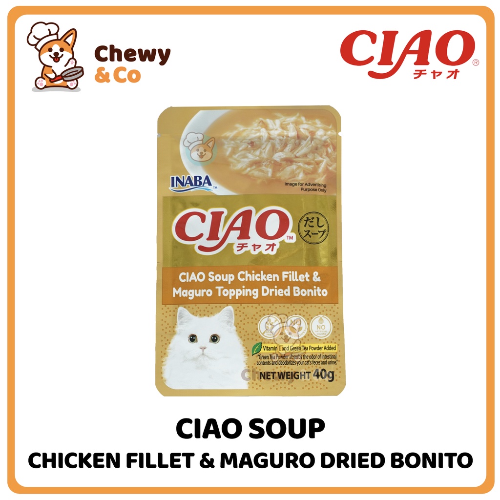 Ciao Inaba Wet Cat Food Pouch 40g/50g (Creamy & Clear Soup, Chicken Stew & Broth) | Shopee ...