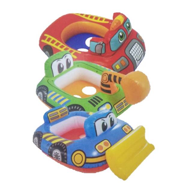 Intex 59586 Children's Sitting Swimming Tube Float - excavator Airplane ...