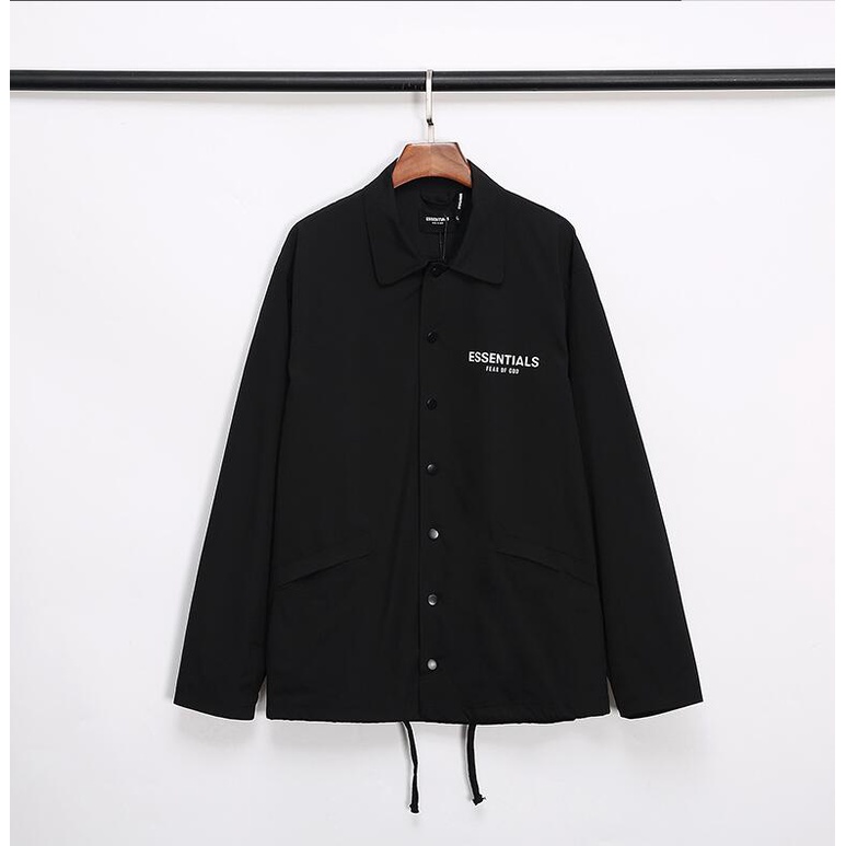 FOG multi-line ESSENTIALS 3M reflective letters LOGO windbreaker jacket ...