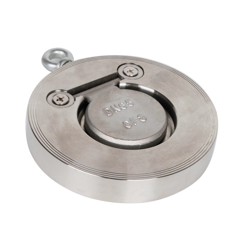 304 stainless steel wafer check valve H74W-16P check valve thin disc seal check valve corrosion ...