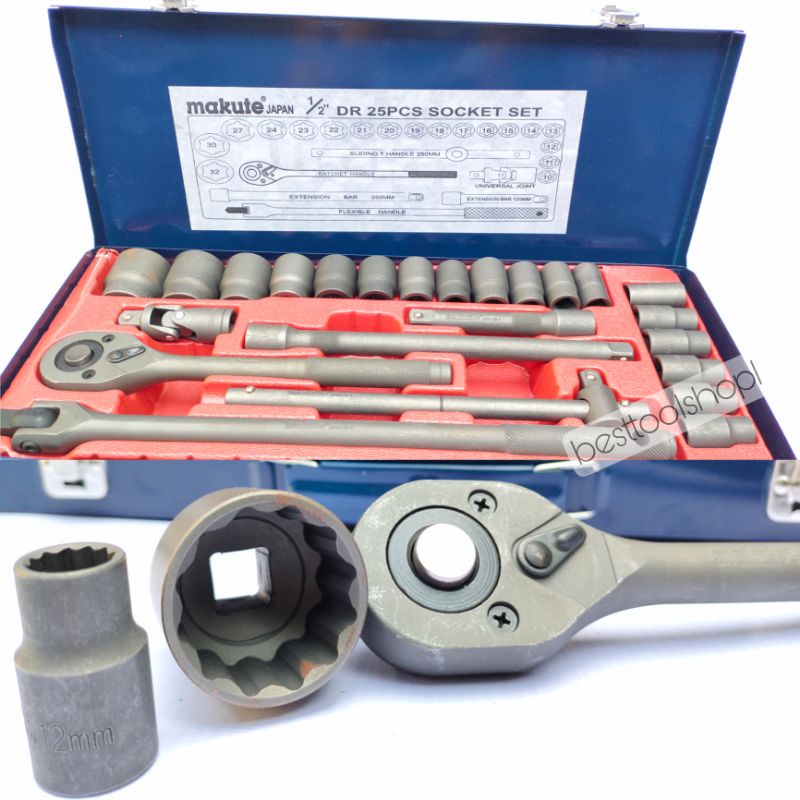 1/2"Dr socket set 24pcs makute japan tools actual picture quality ...
