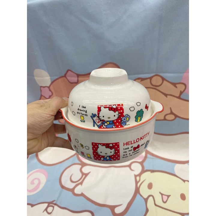 Hello Kitty Pasta Plate, Bowl with Cover | Shopee Philippines