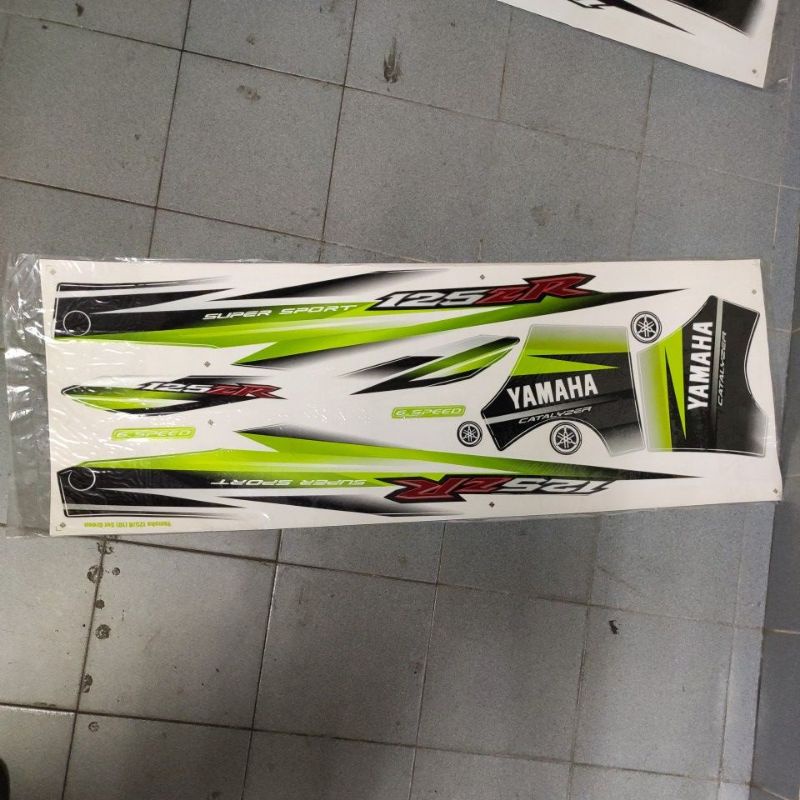 Stiker sticker body stripe cover set (10) yamaha y125z y125zr 125z 125zr | Shopee Philippines