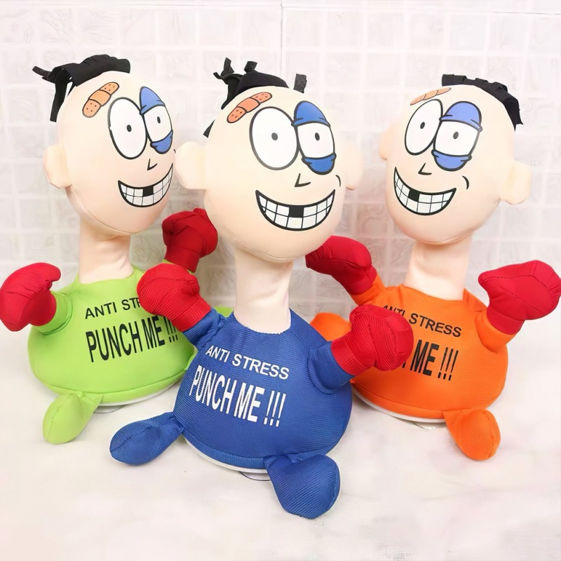 Tumbler Vent Toy Touching Punch Me Electric Plush Vent Doll Funny ...