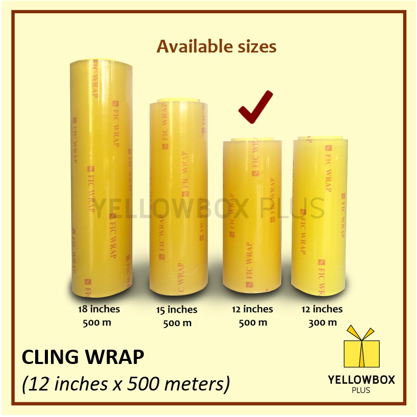 Cling Wrap 12” inches x 500 meters High Quality Food Wrap Clean Wrap ...