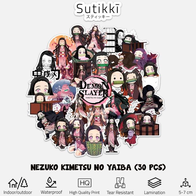 Nezuko Demon Slayer Kimetsu No Yaiba Wibu Sticker Pack For Laptop ...