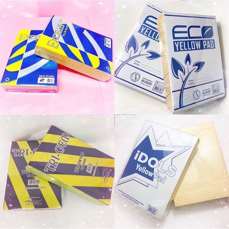 Yellow Pad paper Yellow ruled pad | Shopee Philippines