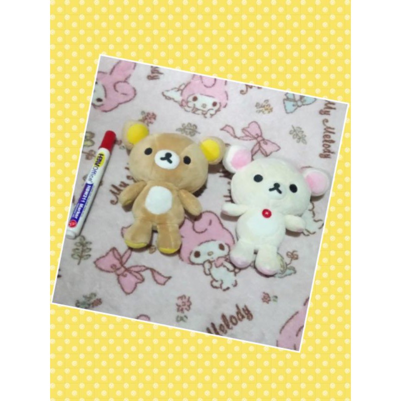 🇵🇭Rilakkuma and Korilakkuma Plush Stuffed Toy with Pellets/Beads ...