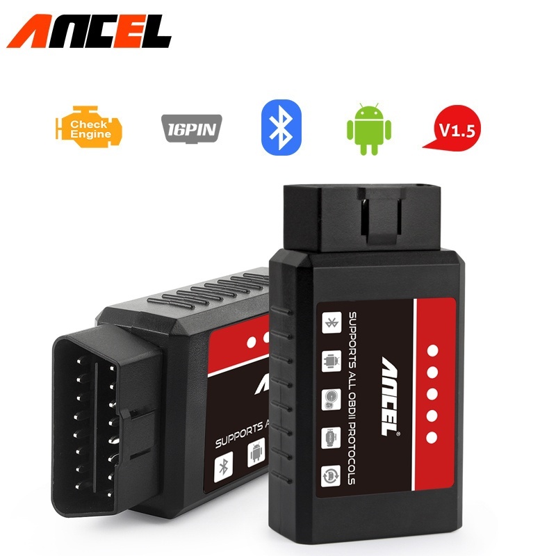 Ancel Elm327 Car OBD2 Scanner via Bluetooth 1.5 V Display Voltage ...