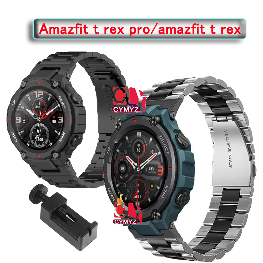 Amazfit t rex pro strap Metal strap Sports wristbands Stainless steel ...