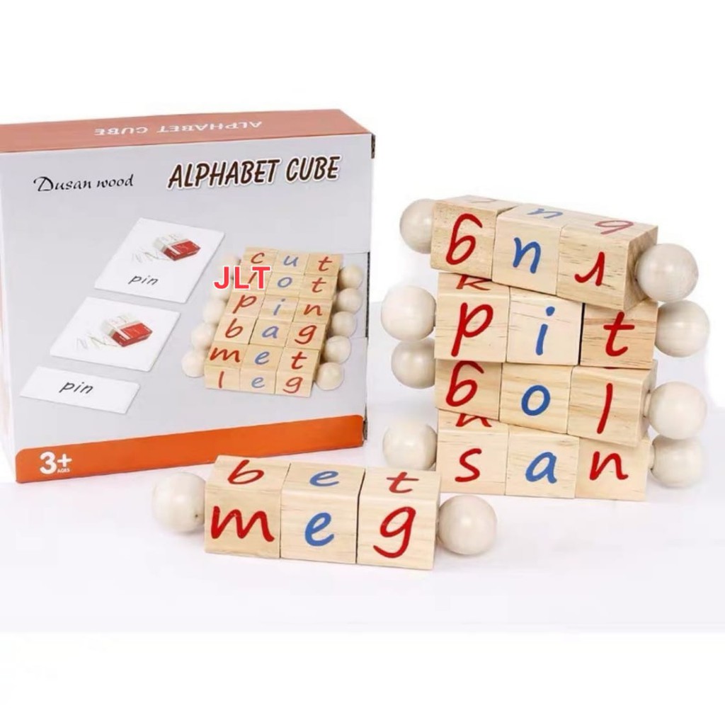 JLT Alphabet Cube Wooden Toy | Shopee Philippines