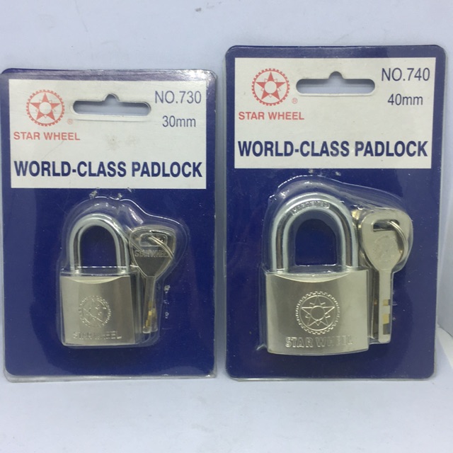 Star Wheel World Class Padlock w/ 4 Keys 30 or 40 mm | Shopee Philippines