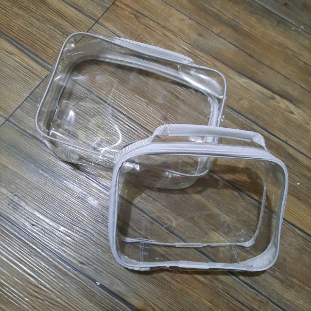 Transparent Pouch Hygiene Kit with handle (CUSTOMIZE) | Shopee Philippines