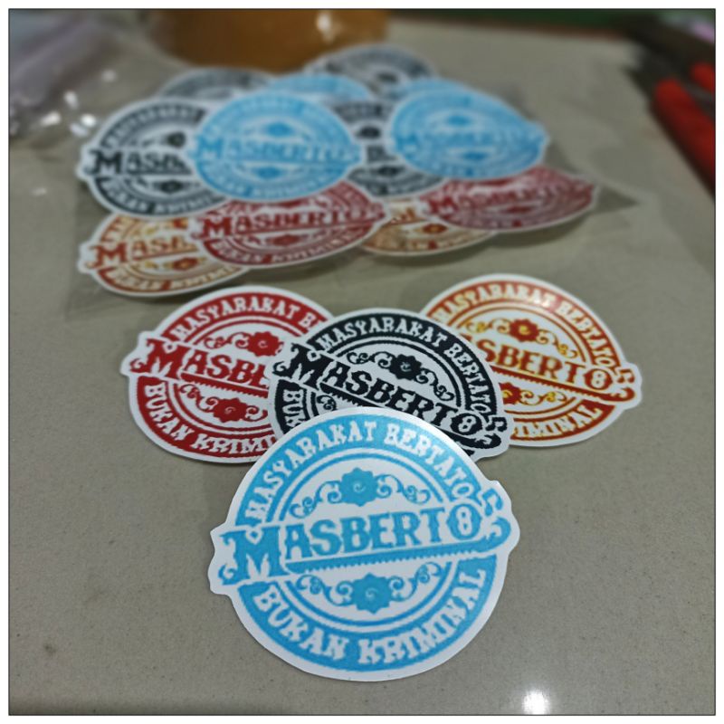 Masberto Stickers / Masberto Stickers / Masberto Logo Stickers | Shopee ...