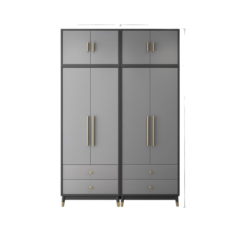 Nordic simple bedroom two door wardrobe landing against the wall modern ...