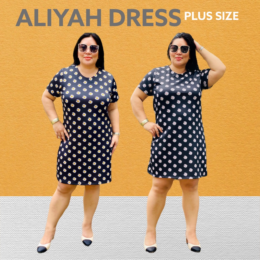 Aaliyah Dress Plus Size Ladies Wear | Shopee Philippines
