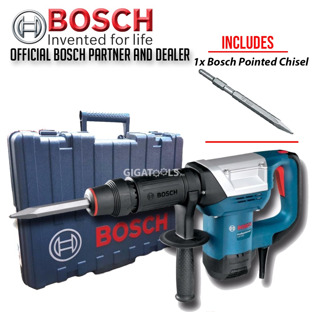 Bosch GSH 500 Demolition Hammer / Chipping Gun 17mm Hex (1,025 W) with ...