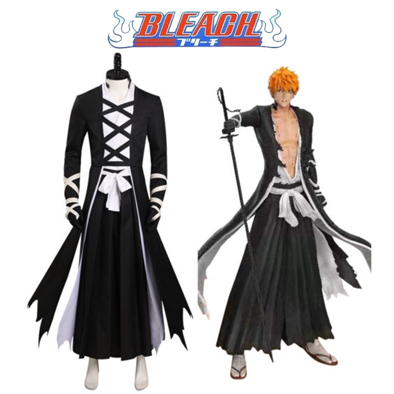 Anime Bleach Kurosaki Ichigo Cosplay Costume Thousand-Year Blood War ...