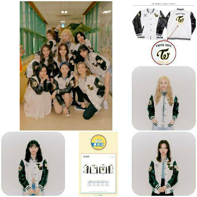 Korean KPOP Jacket Twice Univ Leather Varsity | Shopee Philippines