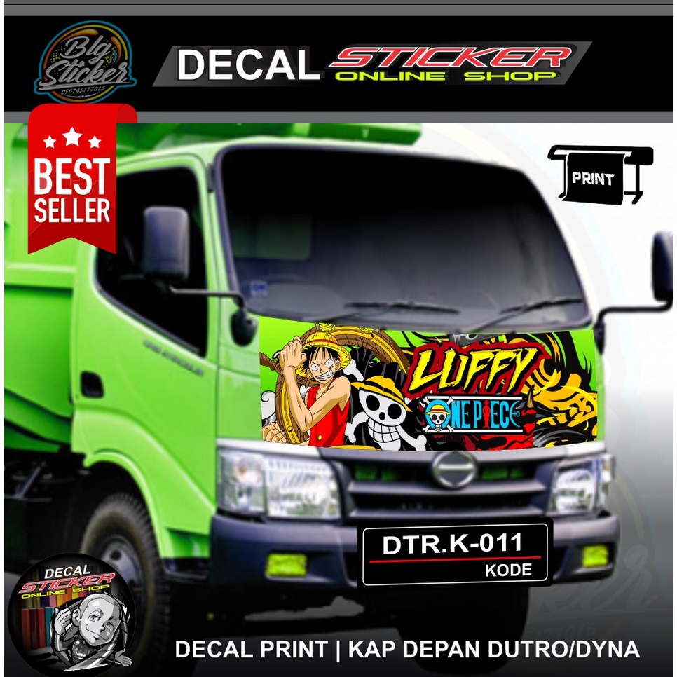 HINO DUTRO TRUCK CAR STICKER TOYOTA DYNA DECAL PRINT COOL CAP ONEPIECE ...