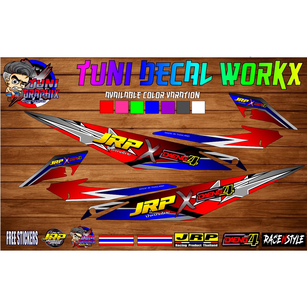 RAIDER 150 REBORN (JRP X DAENG DECALS v1) w/ freebies | Shopee Philippines