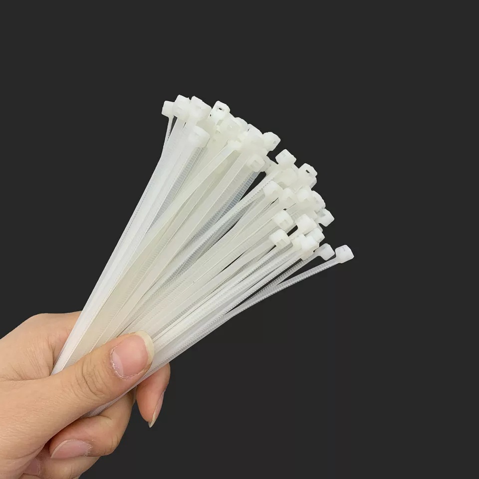 4 x 200mm Nylon Cable Tie Zip Fasten Wire Wrap Strap White (200pcs ...