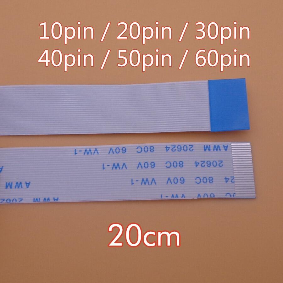 10pcs FFC/FPC Flat Flex Cable 10 / 20 / 30 / 40 / 50 / 60 Pin Type A/B ...