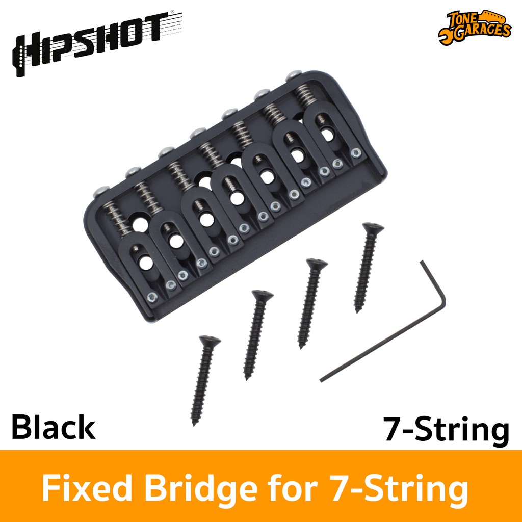 Hipshot Fixed Bridge 7-String 7-String Fix Guitar Black 41070B | Shopee ...